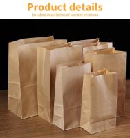 China Custom Logo Design Disposable Biodegradable Gift Paper Bags For Camping for sale