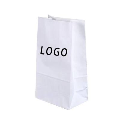 China Bakery Convenient Eco-Friendly Customized Logo Without Tote Kraft Paper Bag for sale