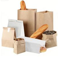 China Brown Kraft Paper Bag Bread Paper Packaging Bag Fast Food Take Away Shopping Bag for sale