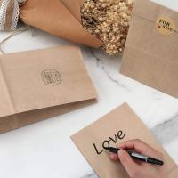 China Custom Logo Printed Brown Kraft Food Gift Packaging Square Bottom Paper Bag Without Handle for sale