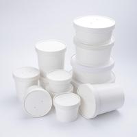 China Custom Printed Eco-Friendly Disposable Kraft Paper Bowl Soup Cup Take Away Food Packaging Container for sale