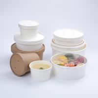 China Restaurant Take Away Food Rectangle Bowl Disposable Kraft Paper Square Bottom Salad Bowl Lunch Box With Lid for sale