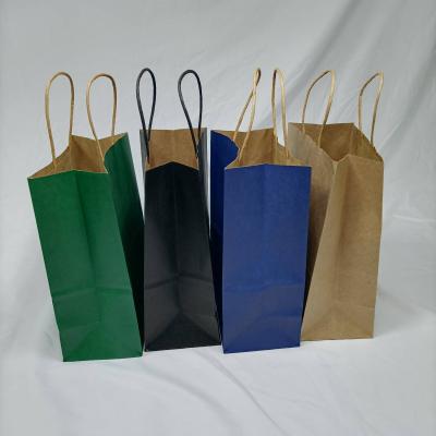 China Luxury Kraft Paper & Paperboard Packing Bags Ribbon Satin Handle For Candle Shopping Handbags for sale