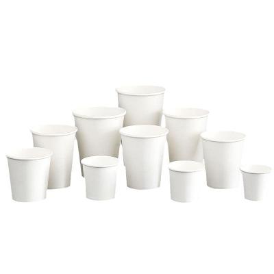 China Disposable Paper Cup For Home Office Advertising Printing Color Coffee Milk Tea Hot Drinking Water for sale