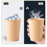 China Biodegradable Disposable Paper Coffee Cups Custom Logo Big Paper Cup For Restaurant for sale