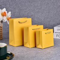 China Brown Kraft Paper Bag With Handle Hot Selling Recycled Shopping Bag For Supermarket Use Customizable Your Own Logo for sale