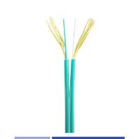 China OM3 50/125μm Indoor Fiber Optic ZipCord Duplex Cable with 2.0mm LSZH Jacket for Data Centers for sale