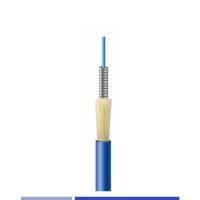 China 12 Strand Singlemode G652D Armored Indoor Fiber Optic Cable with LSZH Jacket, 7.0mm Diameter, ≤0.35 dB Attenuation for sale