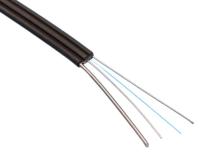 China 2 Core Singlemode 9/125 G657A1 Outdoor Fiber Optic Drop Cable with 2.0x3.0mm Diameter and LSZH Jacket for sale