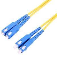 China SC/UPC-SC/UPC Singlemode Duplex Fiber Optic Patch Cord LSZH 2.0mm with ≤0.3dB Insertion Loss and 9/125μm OS2 Fiber for sale