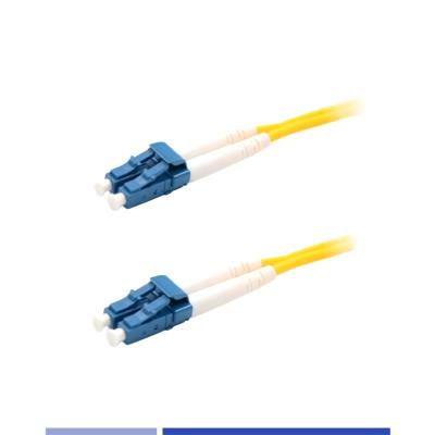 China Singlemode LC UPC Duplex Fiber Optic Patch Cord 3m LSZH 2.0mm OS2 G.652D G.657A1/A2 for sale