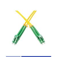China LC/APC Singlemode Fiber Optic Patch Cord G652D Duplex 2.0mm LSZH 3m with 0.3dB Insertion Loss for sale