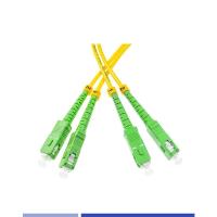 China SC/APC-SC/APC Singlemode Fiber Optic Patch Cord 2.0mm LSZH Duplex 3m Length for sale