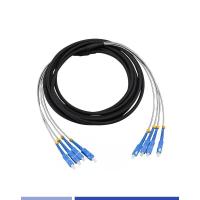 China FTTA Outdoor Armored Fiber Optic Patch Cord 4 Core LC LC with 5.0mm LSZH Jacket for Harsh Environments for sale