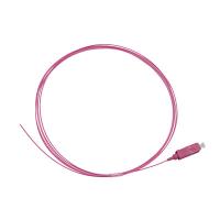 China SC/UPC Multimode OM4 50/125μm Fiber Optic Pigtail 0.9mm LSZH Cable with ≤0.3dB Insertion Loss for sale