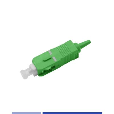 China SC/APC Singlemode Simplex Fiber Optic Connector with 0.9mm Boot and ≤0.3dB Insertion Loss for sale