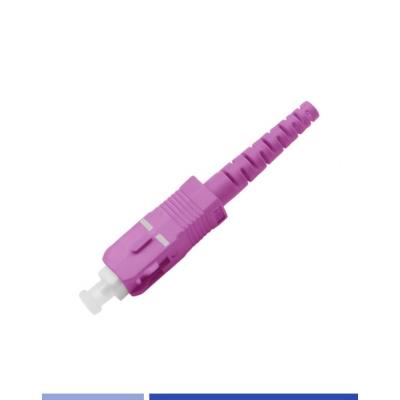 China OM4 Multimode SC UPC Fiber Optic Connector 2.0mm Simplex with ≤0.25dB Insertion Loss for Data Centers for sale