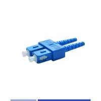 China SC/UPC Singlemode Duplex Fiber Optic Connector 2.0mm with ≤0.3dB Insertion Loss and UL94-V0 Rating for sale