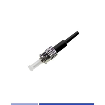 China ST/UPC Singlemode Simplex Fiber Optic Connector 0.9mm Black Boot with ≤0.3dB Insertion Loss for sale