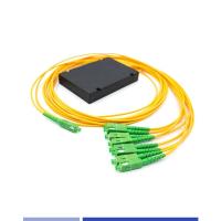 China 1x8 PLC Fiber Optic Splitter ABS Box SC/APC Singlemode 2.0mm with 1260-1650nm Wavelength Range for sale