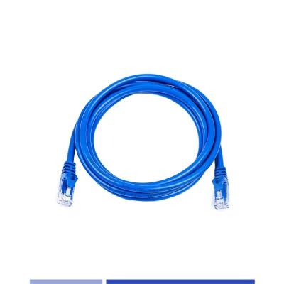 China Gorelink Cat6A UTP Patch Cable 26AWG Stranded Copper PVC Jacket Blue 1m Length for 10G Ethernet for sale