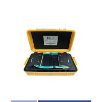 China OM3 OTDR Launch Cable Box Multimode SC/UPC-LC/UPC 150M Fiber Testing Cable with 3.0mm LSZH Jacket for sale