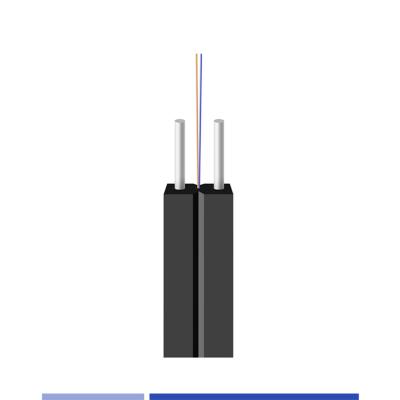 China 1 Fiber Flat Drop Cable Singlemode G657A1 2.0x3.0mm LSZH for FTTH Indoor Applications for sale