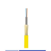 China Singlemode G652D 6-Strand Armored Fiber Optic Cable with 4.4mm Diameter and LSZH Jacket for Indoor Use for sale
