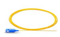 China SC/UPC Singlemode Fiber Optic Pigtail 9/125μm LSZH 1m with 0.3dB Insertion Loss and 50dB Return Loss for sale