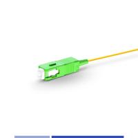 China SC UPC Singlemode OS2 Fiber Optic Pigtail 9/125μm LSZH 1m with ≤0.3dB Insertion Loss for sale
