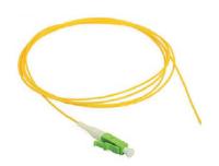 China LC APC Single Mode OS2 Fiber Optic Pigtail 9/125um 0.9mm LSZH Yellow 1m for High-Speed Networks for sale