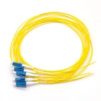 China LC APC Fiber Optic Pigtail Singlemode OS2 9/125μm LSZH 1m with 0.3dB Insertion Loss and 50dB Return Loss for sale
