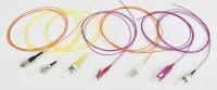 China LC/UPC Multimode OM4 50/125um Fiber Optic Pigtail 0.9mm LSZH Jacket 1m Length for sale
