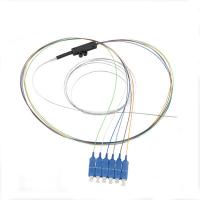 China 6-Fiber SC UPC Singlemode Ribbon Pigtail Kit with 0.9mm LSZH Jacket and ≤0.3dB Insertion Loss for High-Density Networks for sale