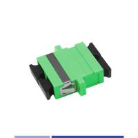 China SC/APC Singlemode Duplex Fiber Optic Adapter with Flange - ≤0.3dB Insertion Loss, 1000 Cycle Durability for sale