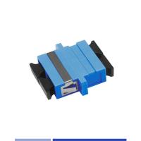 China SC/UPC Singlemode Duplex Fiber Optic Adapter with Flange - ≤0.3dB Insertion Loss, 1000 Cycle Durability for sale
