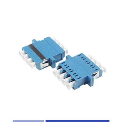 China LC UPC Single Mode Fiber Adapter Ease Of Installation With Flange Blue for sale