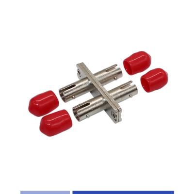 China ST to ST Multimode Fiber Optic Adapter Duplex 0.3dB Insertion Loss 1000 Cycle Durability for sale