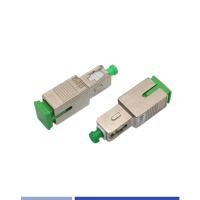 China SC APC Singlemode Fiber Optic Attenuator 10dB Male-Female with 500 Cycle Durability and >60dB Return Loss for sale