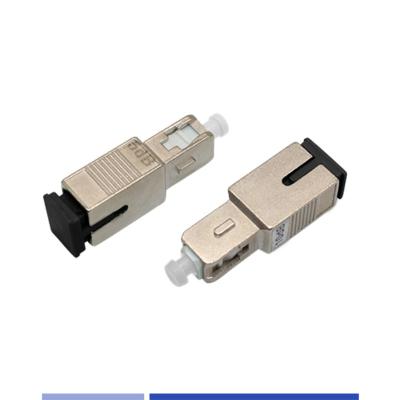 China SC UPC Fixed Single Mode Attenuator 10dB with 1260-1620nm Wavelength and 500 Cycle Durability for sale