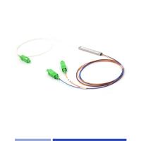 China 1x2 SC APC Singlemode Optical Power Splitter Blockless Mini Module 900μm with 1260-1650nm Wavelength and ≤4.1dB Insertion Loss for sale