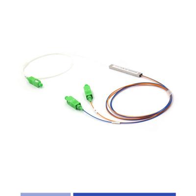 China 1x2 SC APC Singlemode Optical Power Splitter Blockless Mini Module 900μm with 1260-1650nm Wavelength and ≤4.1dB Insertion Loss for sale
