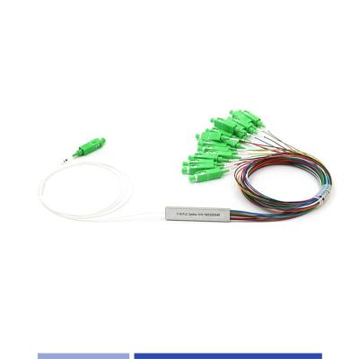 China SC APC 1x16 PLC Splitter Singlemode Blockless Mini Module 900μm with 1.5m Length and 1260-1650nm Wavelength for sale
