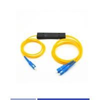 China ABS Module 1x2 PLC Splitter SC UPC Singlemode 2.0mm Fiber Optic Beam Splitter with 1260-1650nm Wavelength for sale
