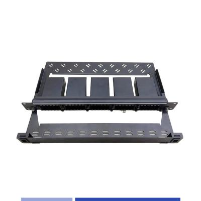 China 120 Fibers High Density MPO Fiber Optic Patch Panel 1U 19