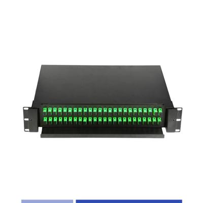 China 48 Port 2U SC Simplex Fiber Patch Panel - 19