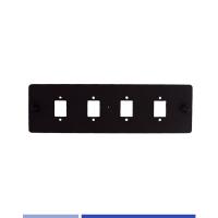 China 4 Port Fiber Adapter Plate LC/SC Unloaded High Precision for Fiber Optic Patch Panels for sale