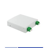 China 2 Port Fiber Optic Distribution Box for FTTH - 86x86x22mm Compact Design with LC/SC Adapters and ≤0.3dB Insertion Loss for sale