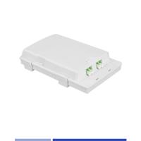 China 2 Port Fiber Optic Distribution Box 86x86x22mm with SC/APC Adapter for FTTx Networks for sale