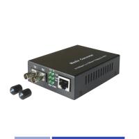 China 10/100Mbps Singlemode Fiber Media Converter with Dual ST Ports and 20KM Transmission Distance for sale